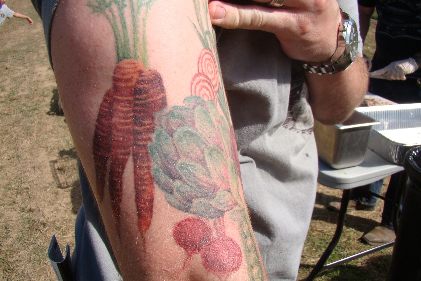 Vegetable garden tattoo | Orangetattooshop.com